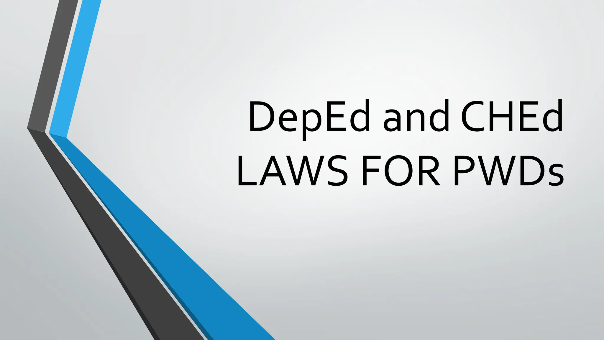 PHILIPPINE-LAWS-FOR-PWDs.pptx (1).pdfhsshhhh | PDF