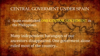 philippine-politics.pptx precolonial period- Spanish Period | PPTX