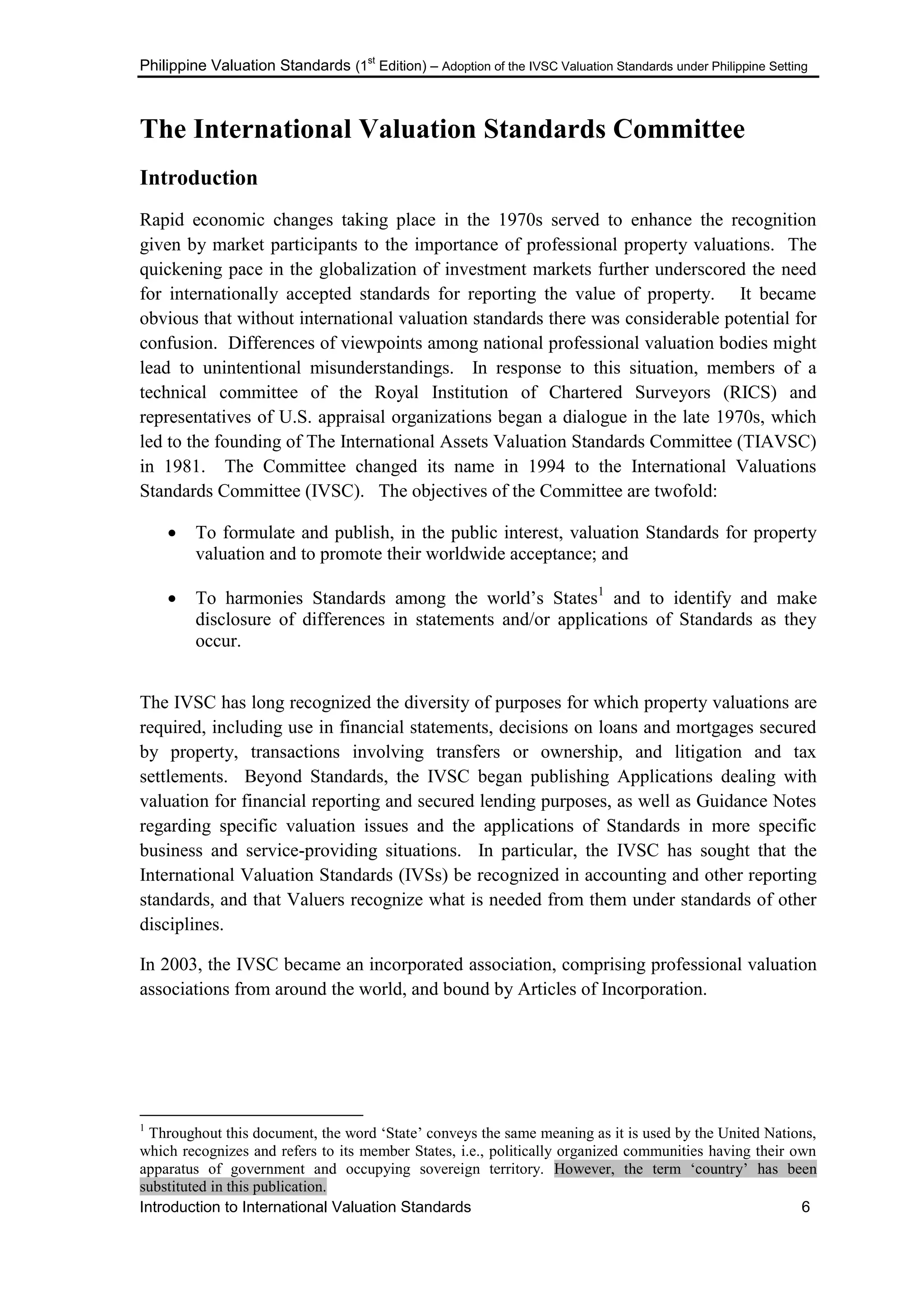 Philippine Valuation Standards Manual | PDF