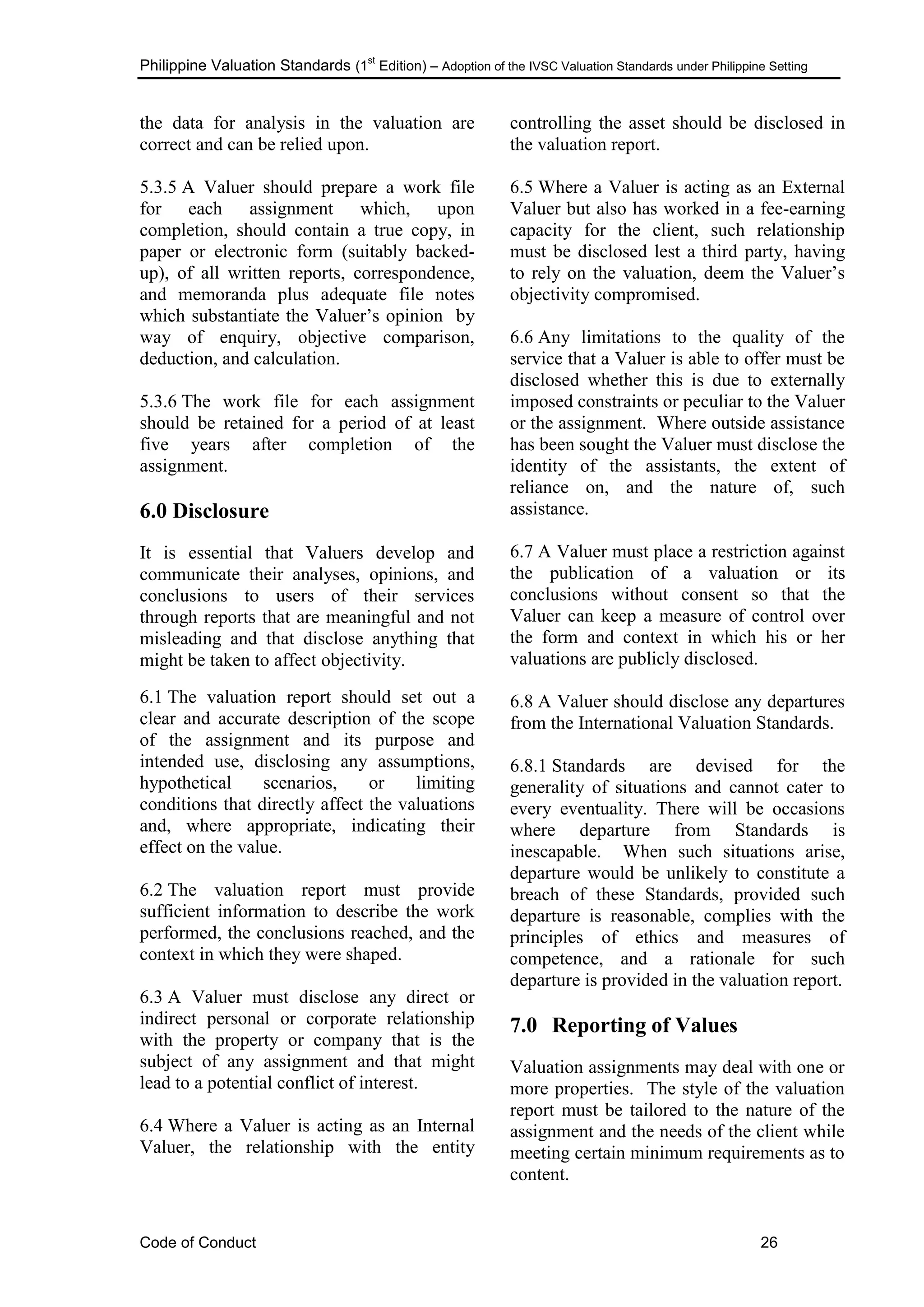 Philippine Valuation Standards Manual | PDF