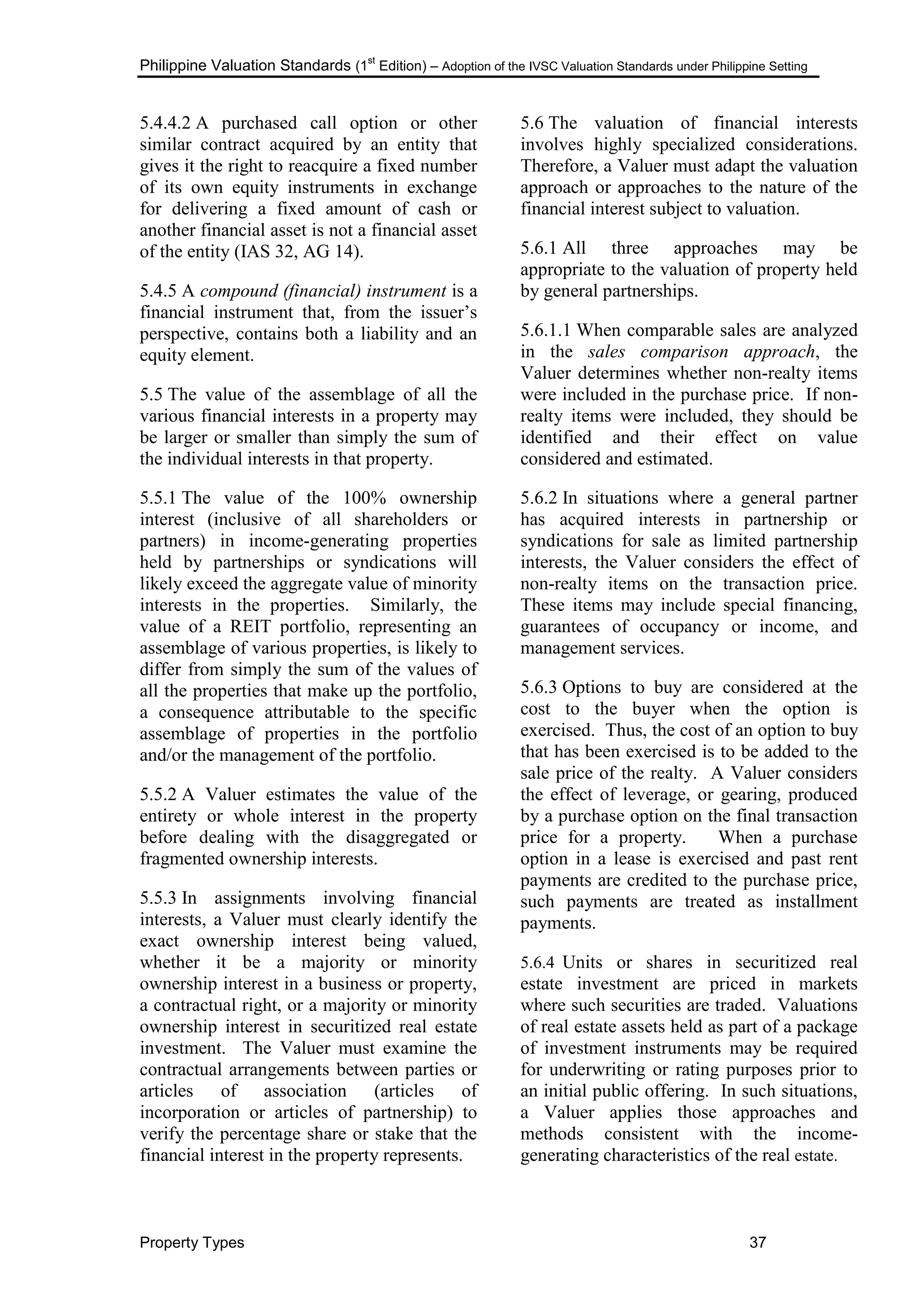 Philippine Valuation Standards Manual | PDF