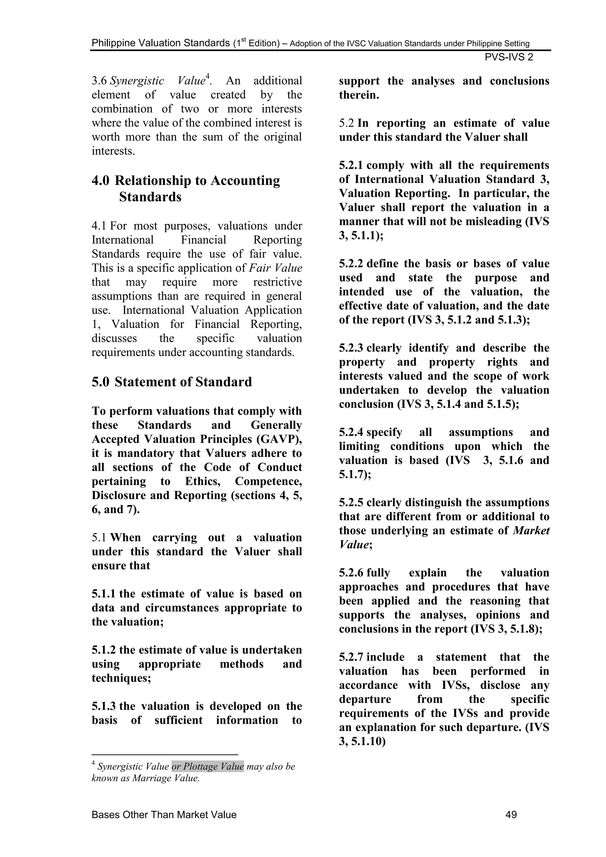 Philippine Valuation Standards Manual | PDF