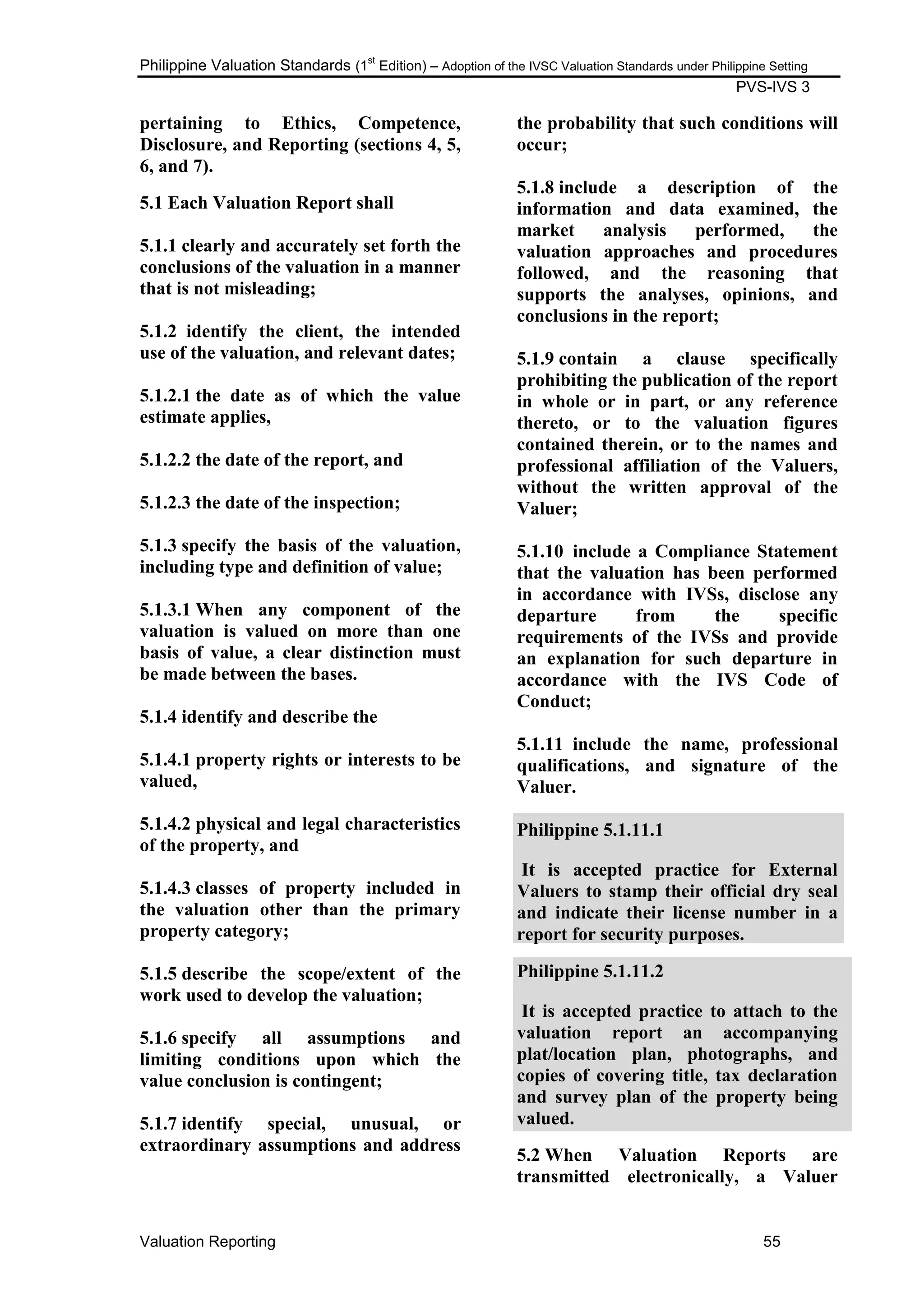 Philippine Valuation Standards Manual | PDF
