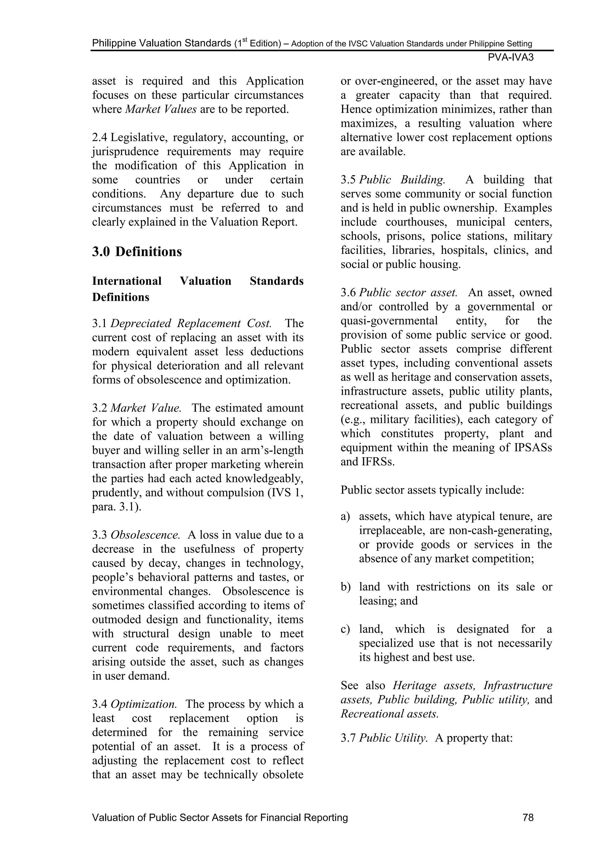 Philippine Valuation Standards Manual | PDF