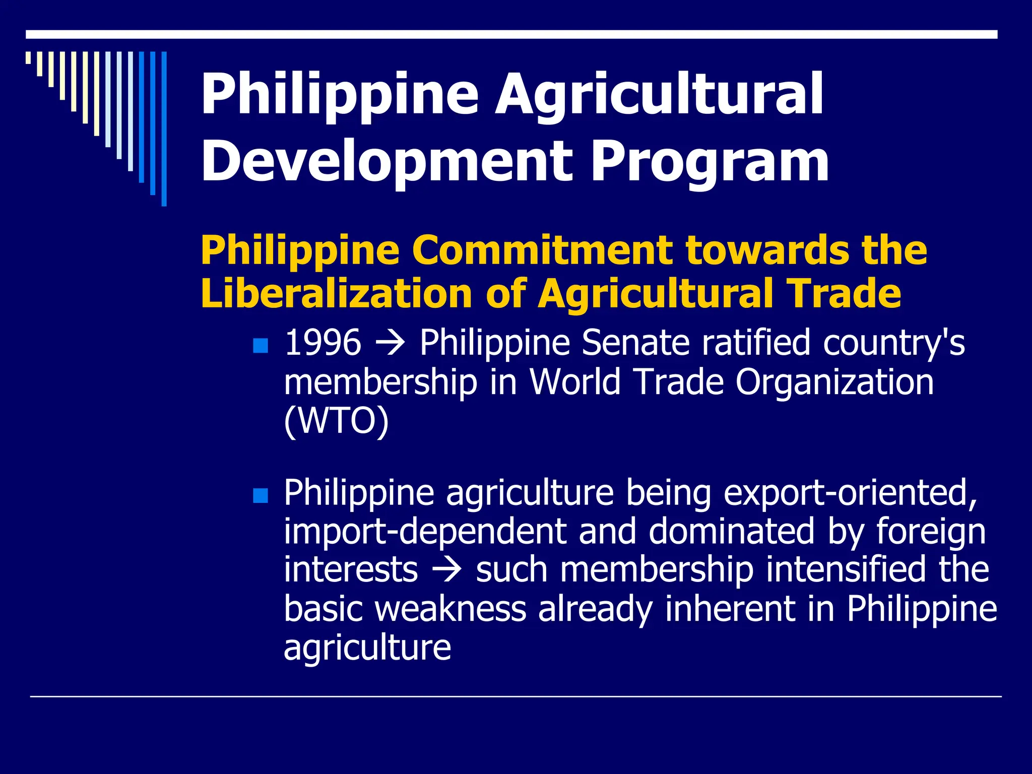 Agriculture in the Philippine Setting ppt | PPT