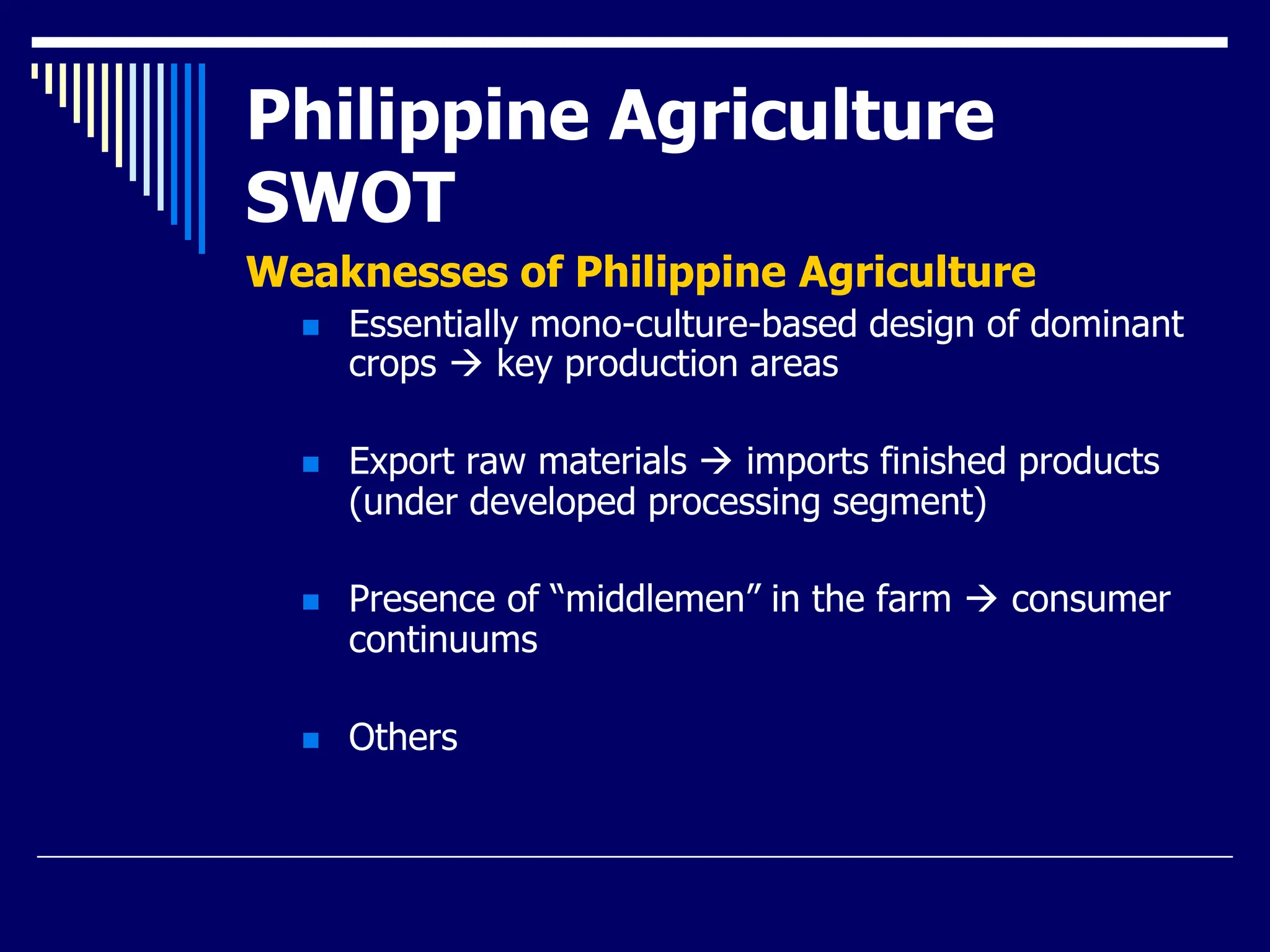 Agriculture in the Philippine Setting ppt | PPT