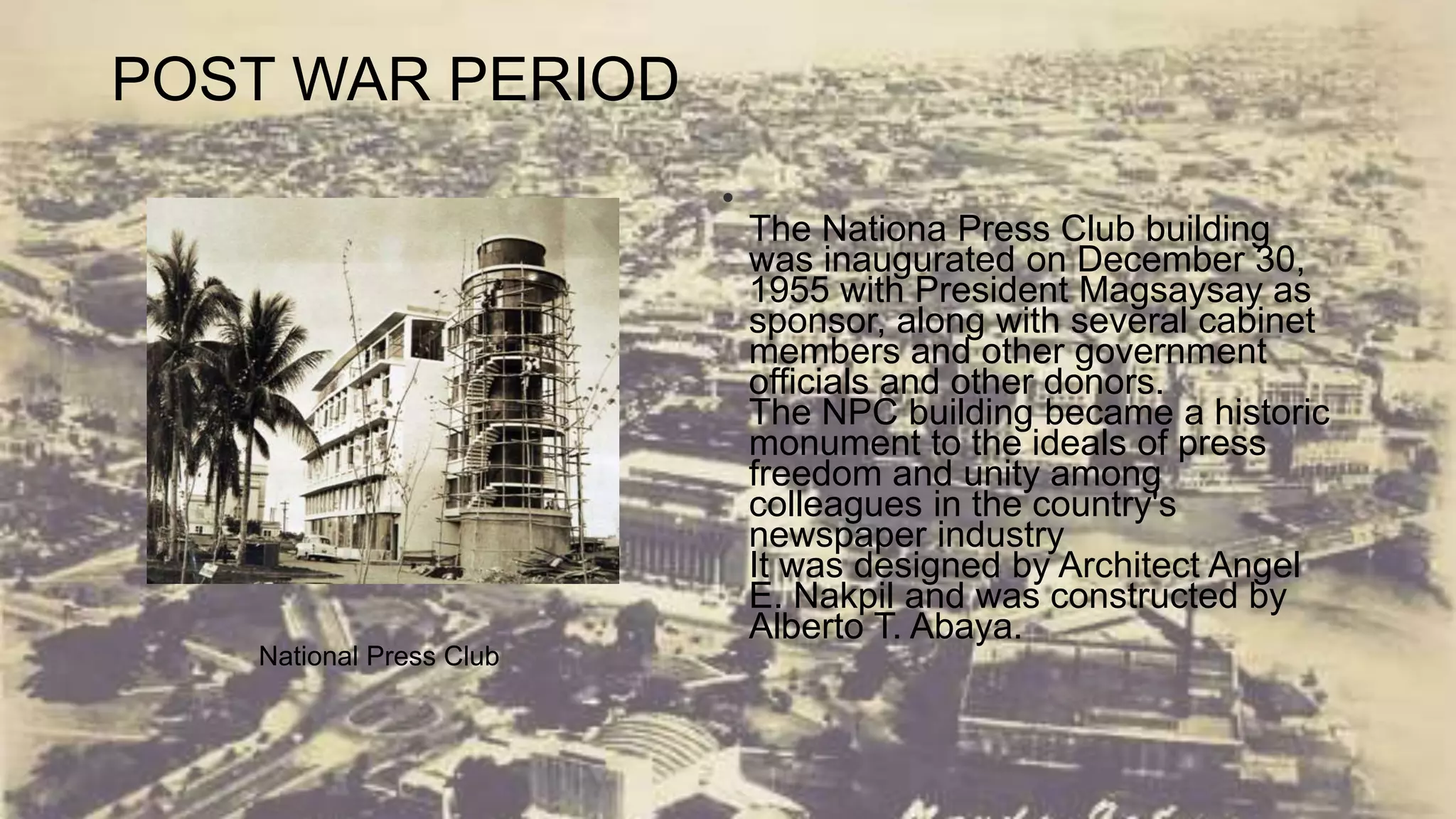 Philippine architecture ( post war period ) | PPTX