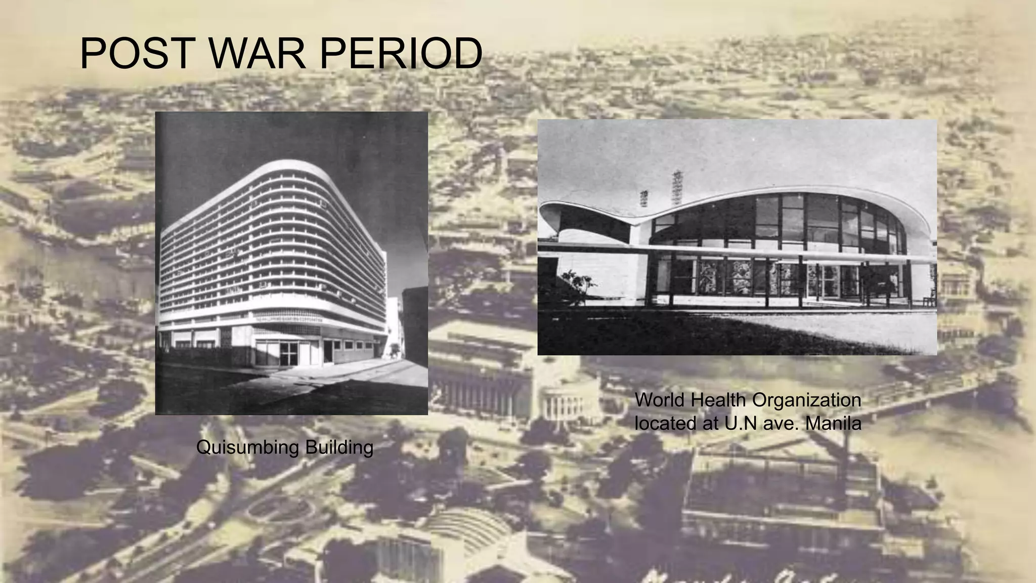 Philippine architecture ( post war period ) | PPTX
