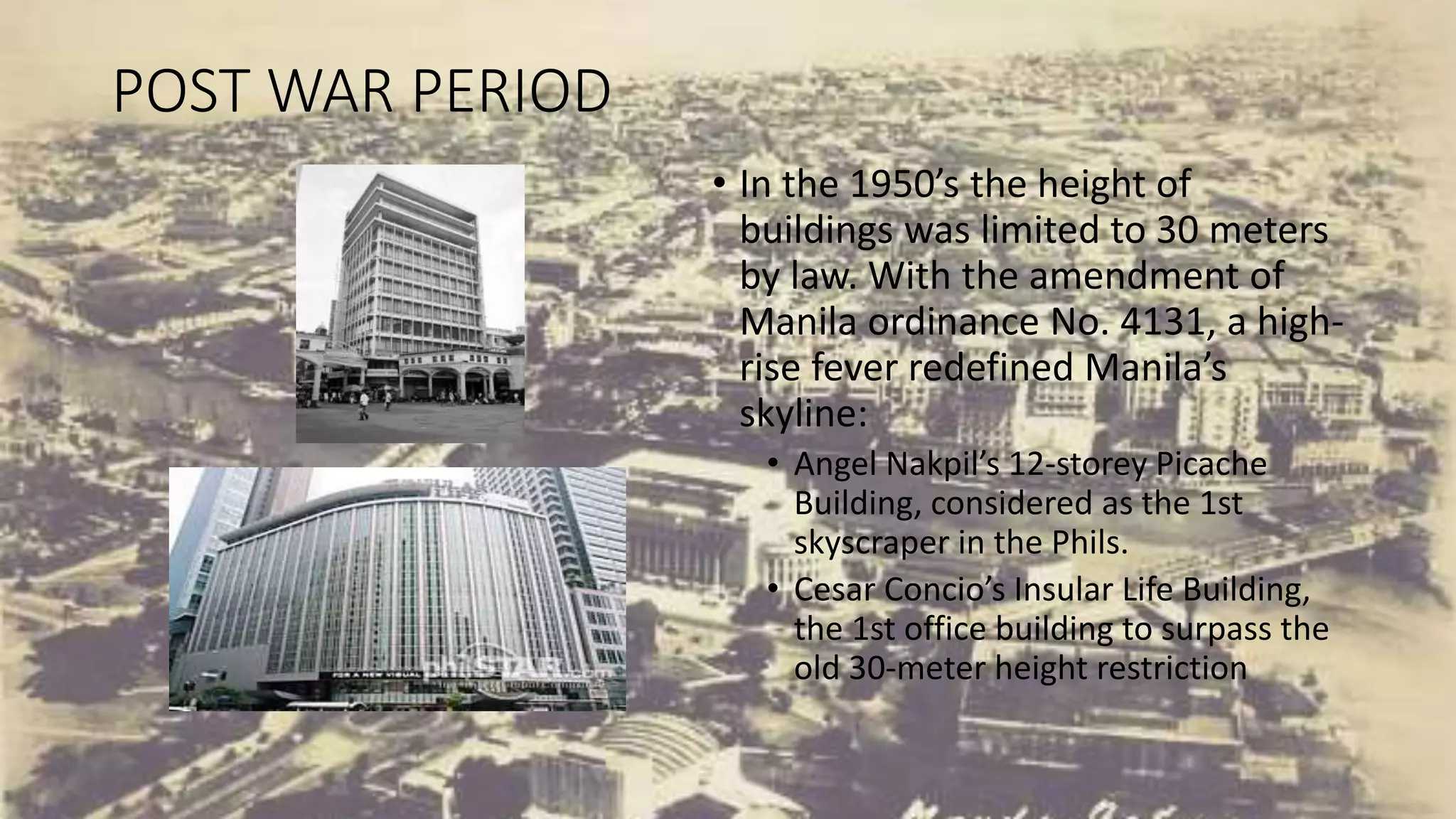 Philippine architecture ( post war period ) | PPTX