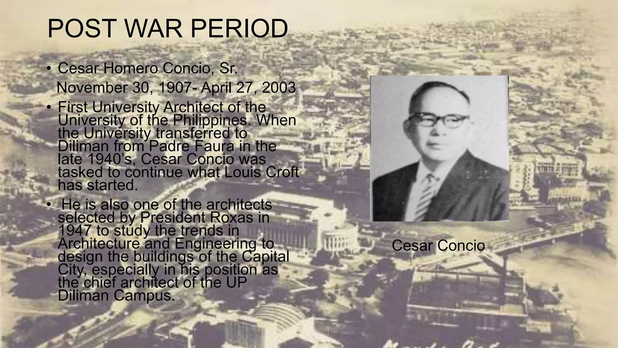 Philippine architecture ( post war period ) | PPTX