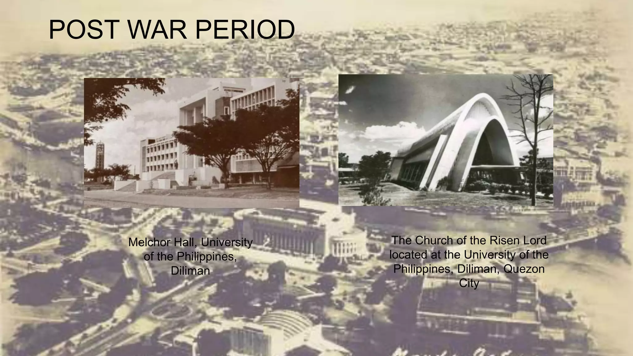 Philippine architecture ( post war period ) | PPTX