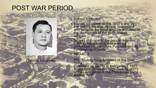 Philippine architecture ( post war period ) | PPTX