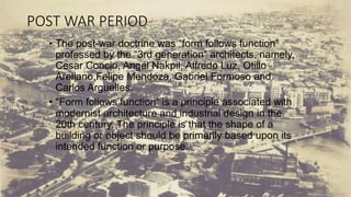 Philippine architecture ( post war period ) | PPTX