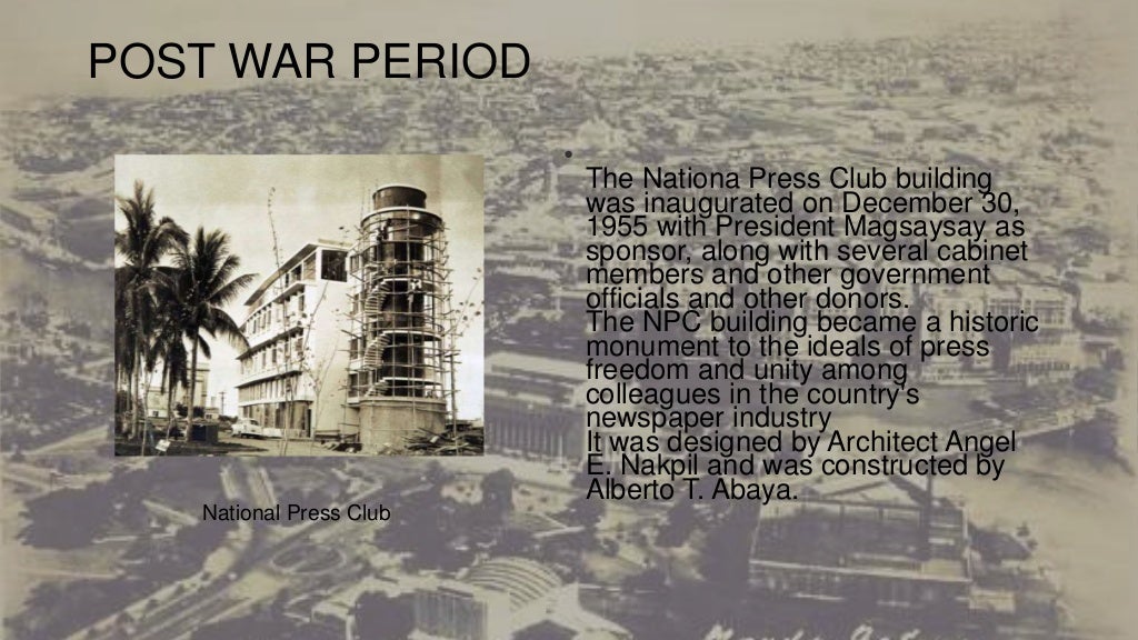 Philippine architecture ( post war period )