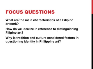 Philippine Art as Filipino | PPTX