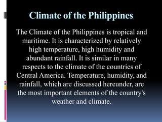 Philippine climate | PPTX