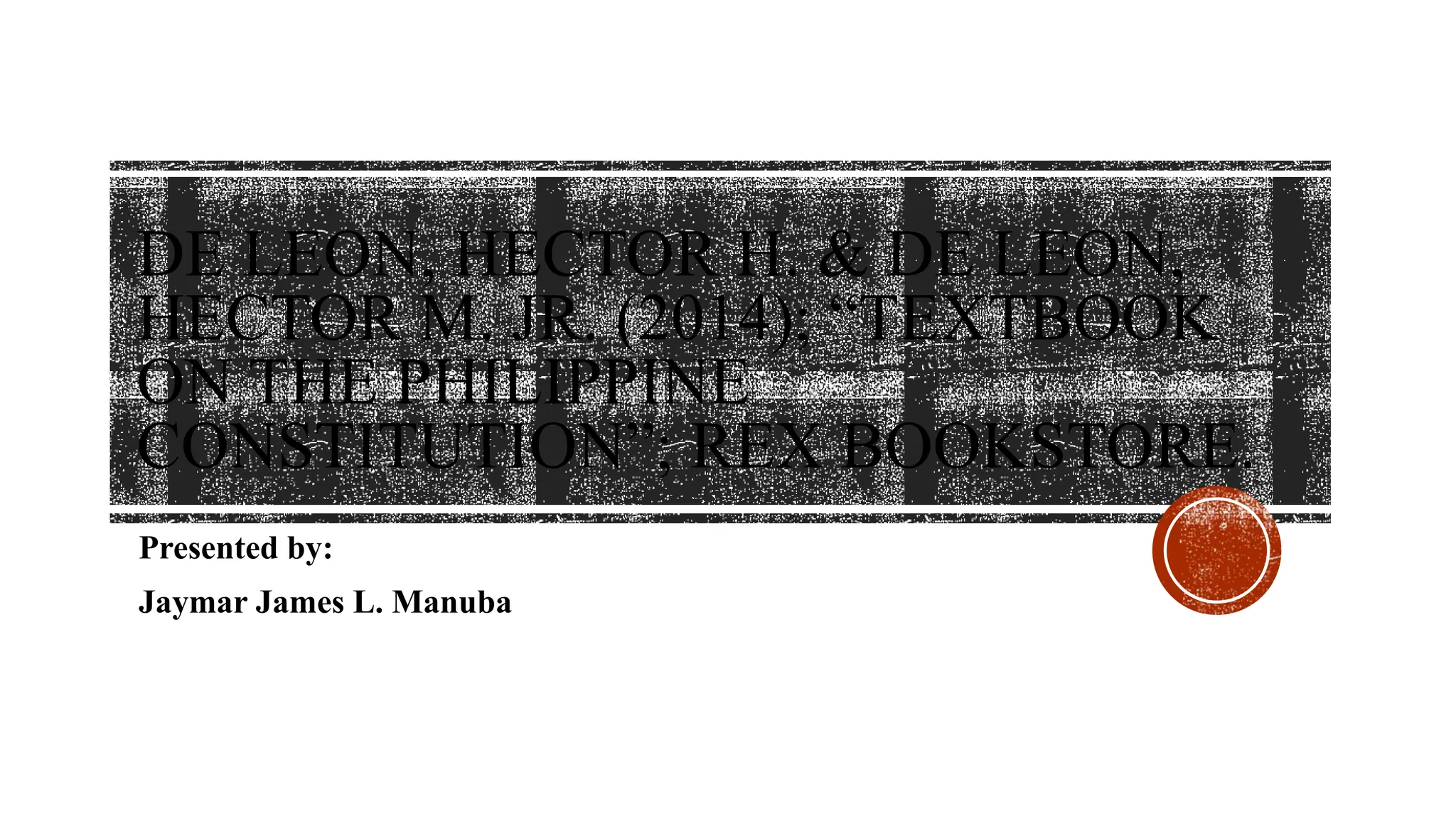 Philippine Constitution power point presentation | PPTX