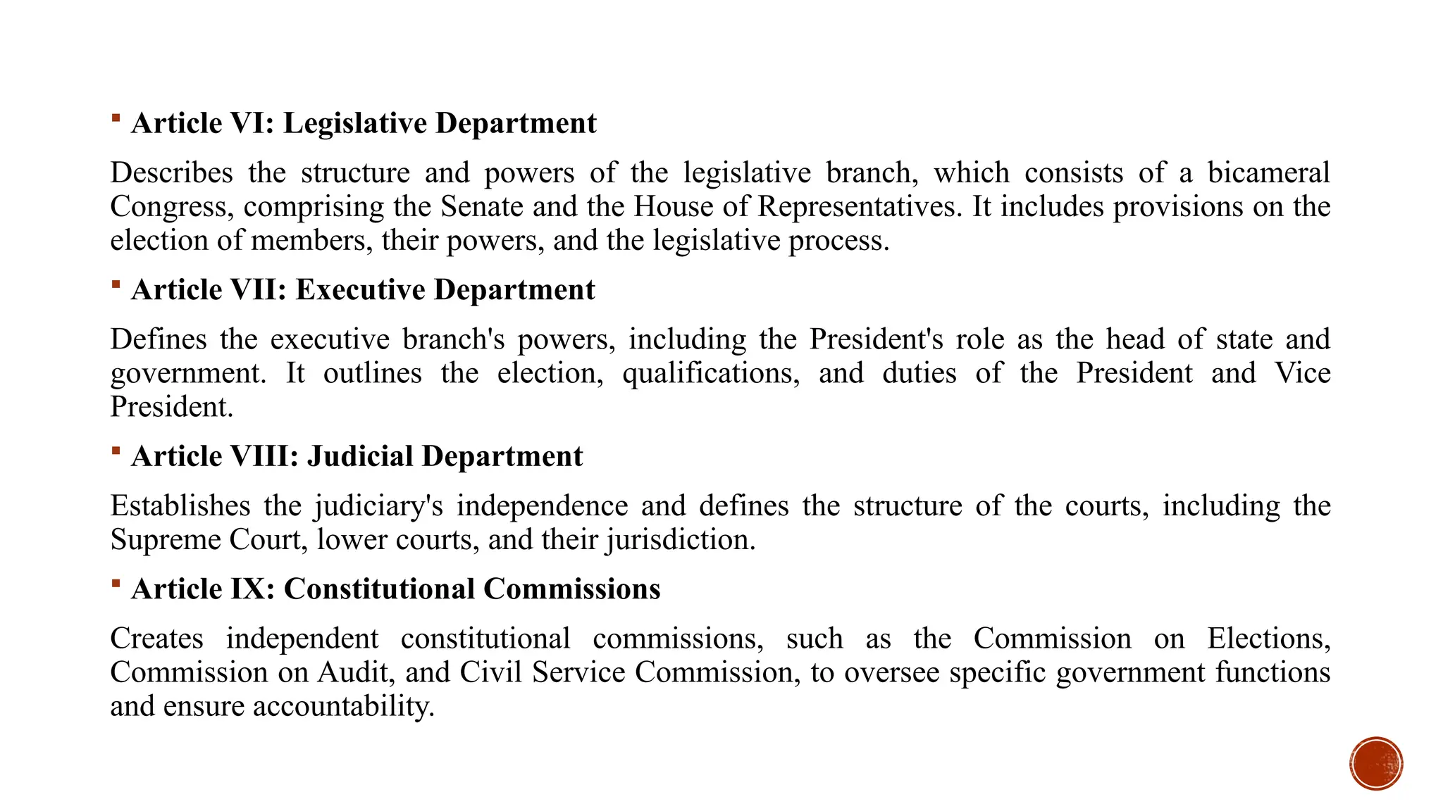 Philippine Constitution power point presentation | PPTX