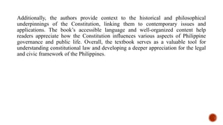 Philippine Constitution power point presentation | PPTX