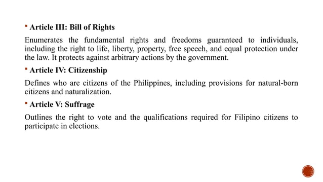 Philippine Constitution power point presentation | PPTX