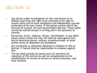 Philippine constitution article 3 | PPTX