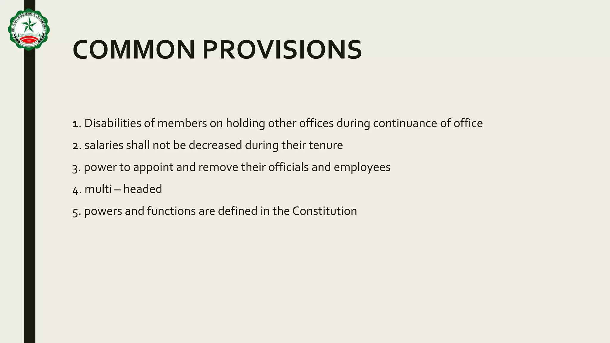 Philippine Constitution - ARTICLE IX - Constitutional Commissions | PPTX