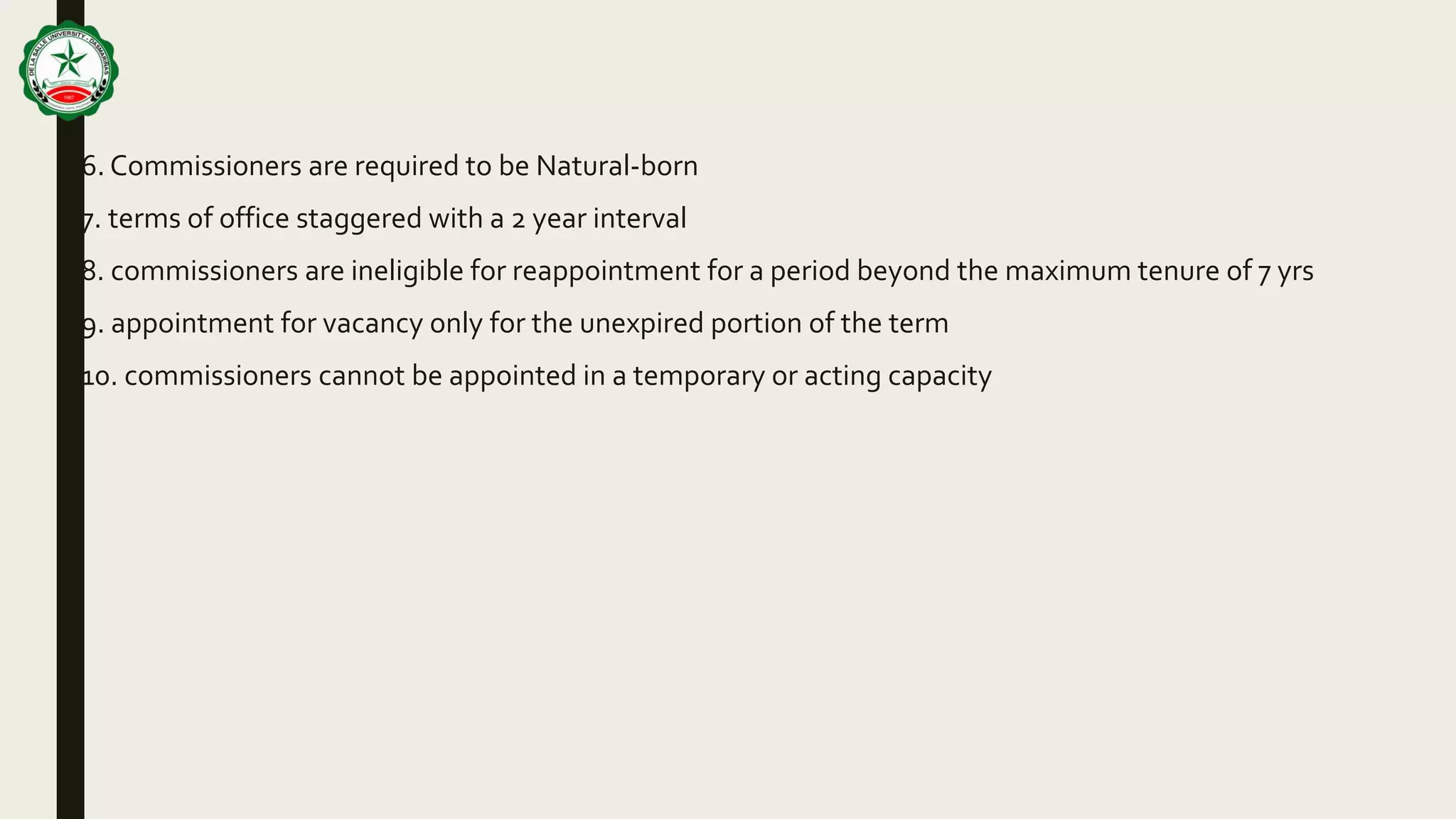 Philippine Constitution - ARTICLE IX - Constitutional Commissions | PPTX