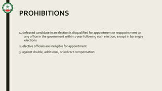 Philippine Constitution - ARTICLE IX - Constitutional Commissions | PPTX