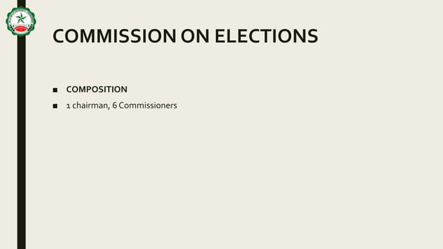 Philippine Constitution - ARTICLE IX - Constitutional Commissions | PPTX