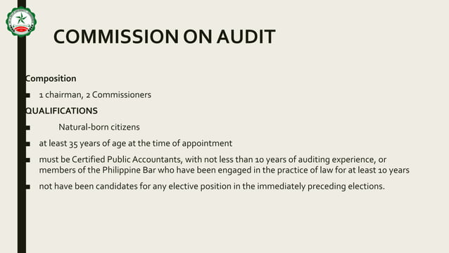 Philippine Constitution - ARTICLE IX - Constitutional Commissions | PPTX