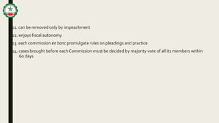 Philippine Constitution - ARTICLE IX - Constitutional Commissions | PPTX