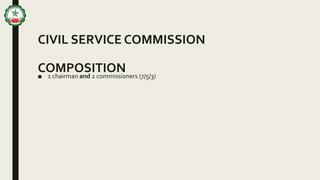 Philippine Constitution - ARTICLE IX - Constitutional Commissions | PPTX