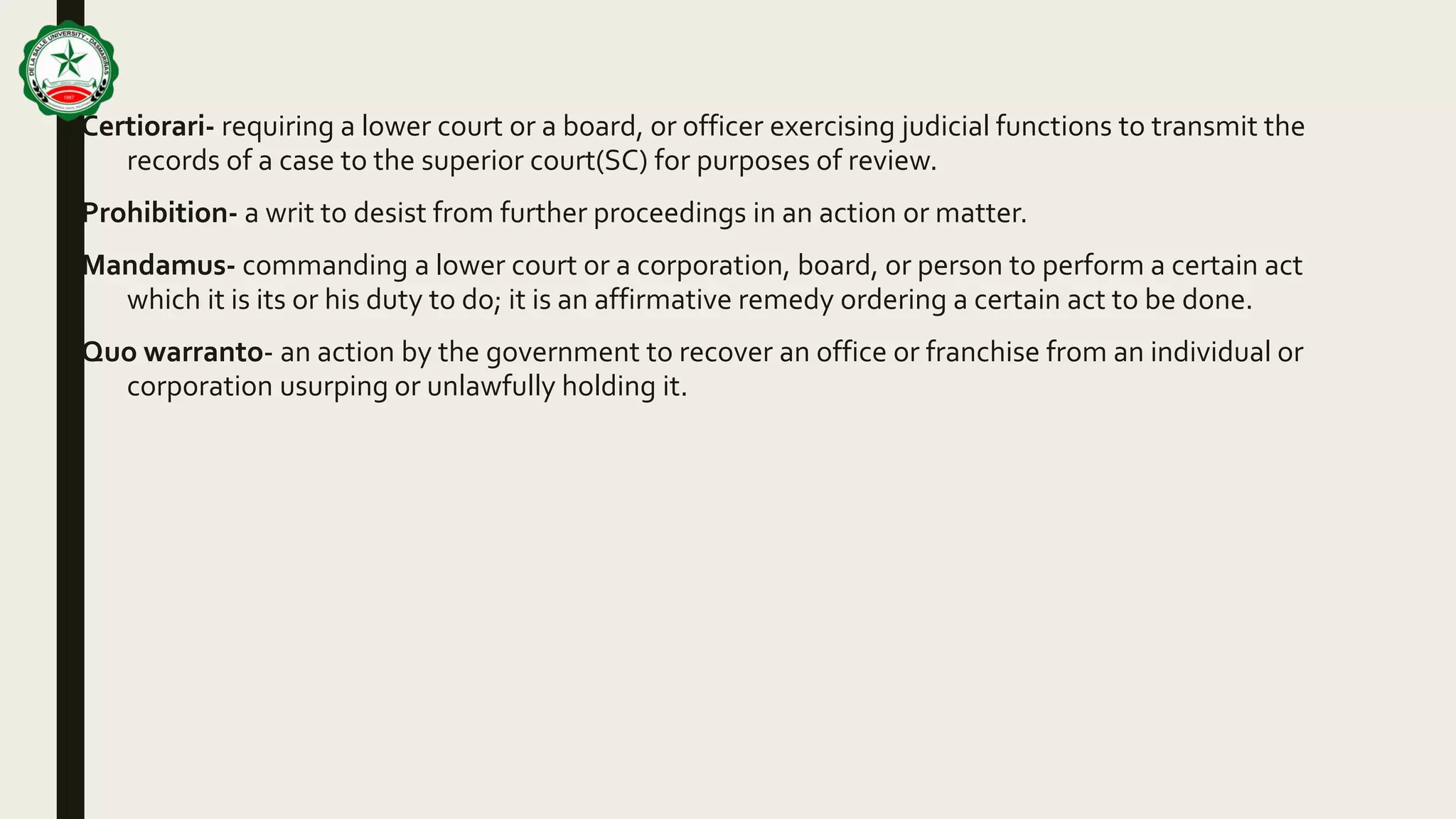 Philippine Constitution - Article VIII - Judicial Department | PPTX