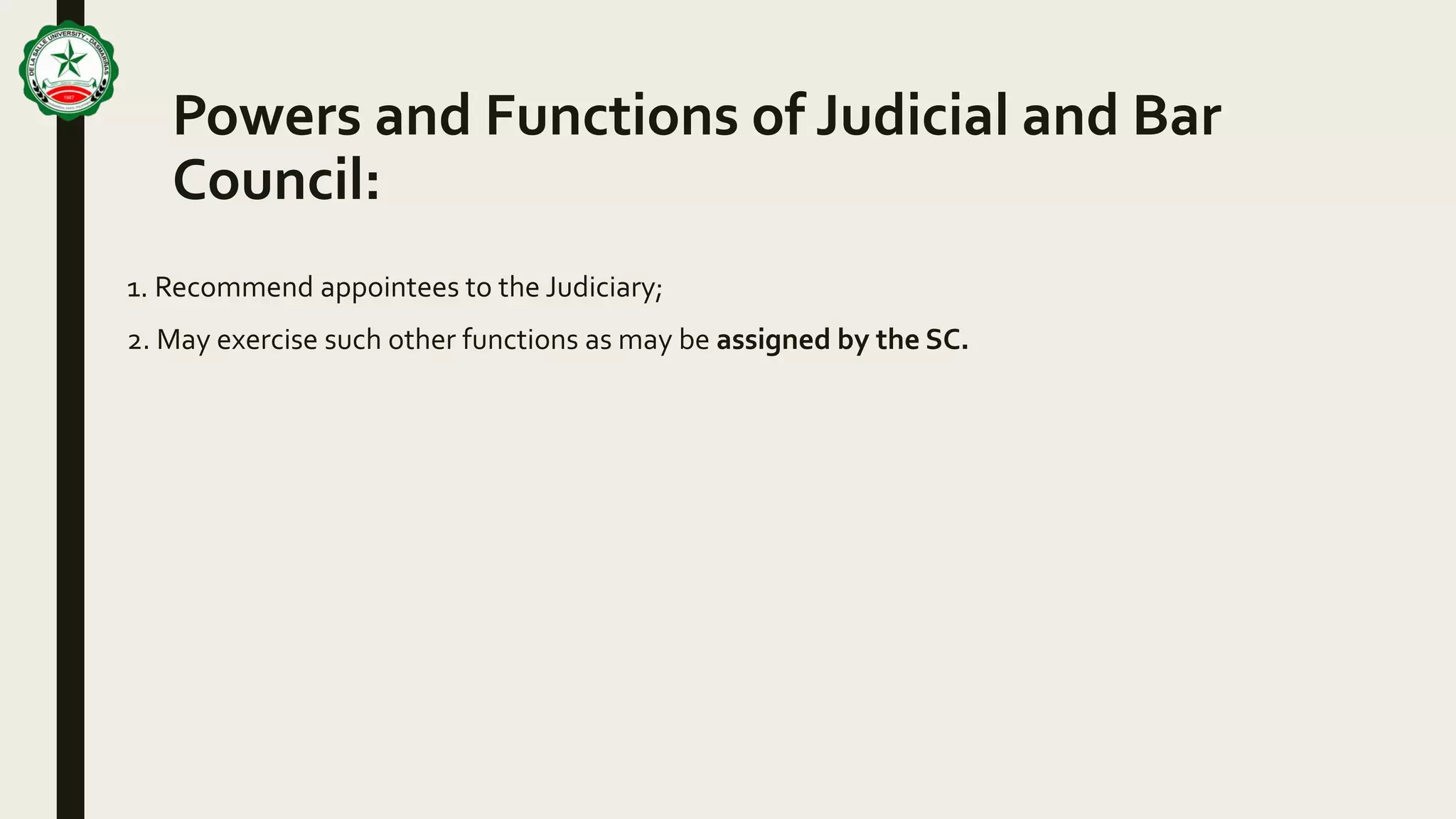 Philippine Constitution - Article VIII - Judicial Department | PPTX