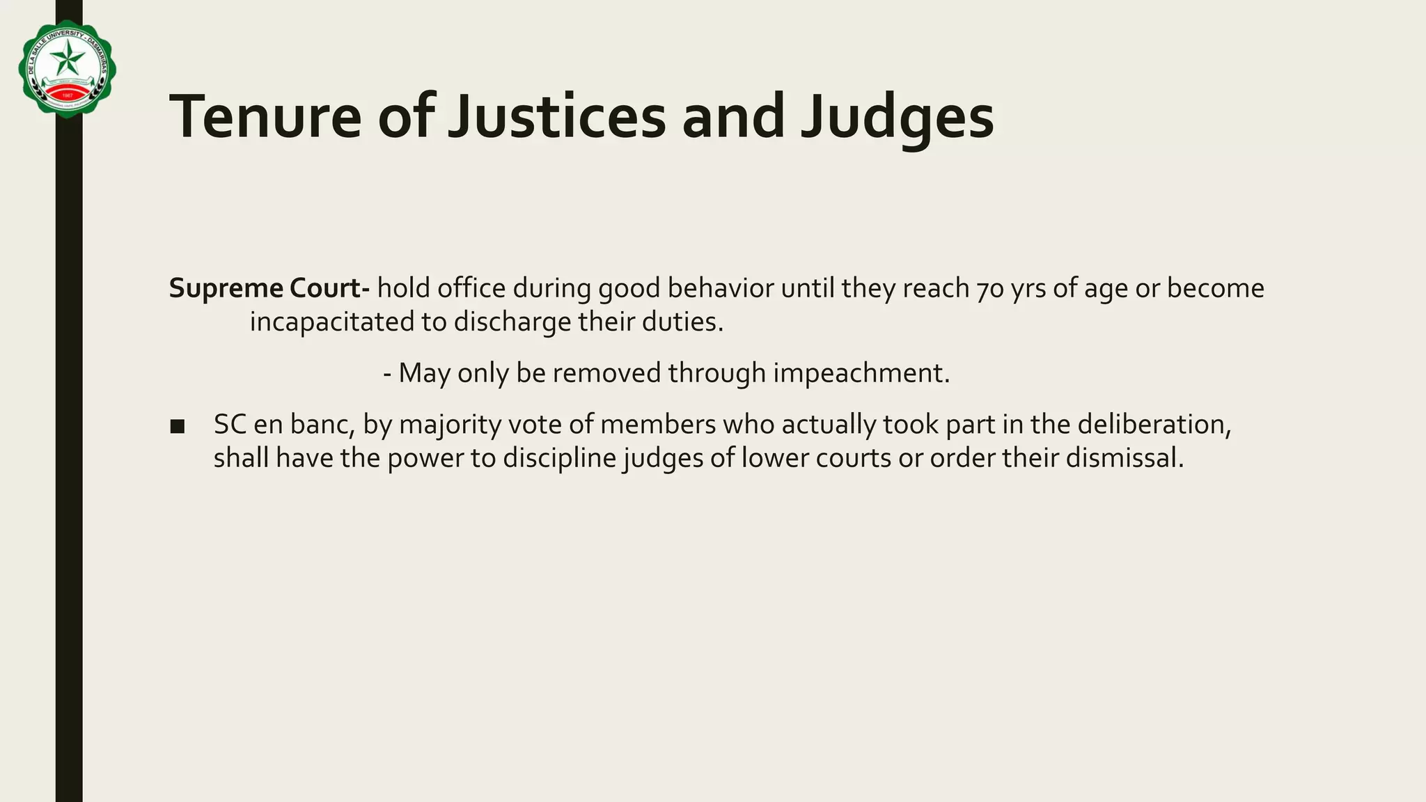 Philippine Constitution - Article VIII - Judicial Department | PPTX