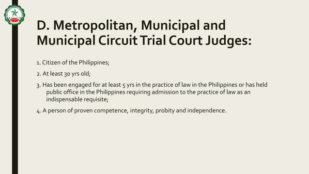 Philippine Constitution - Article VIII - Judicial Department | PPTX