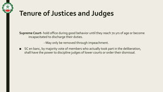 Philippine Constitution - Article VIII - Judicial Department | PPTX