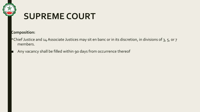 Philippine Constitution - Article VIII - Judicial Department | PPTX