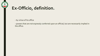 Ex Officio Definition