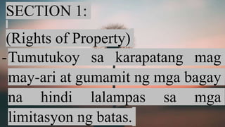 PHILIPPINE CONSTITUTION 1987 ARTICLE 3 SEC Final.pptx