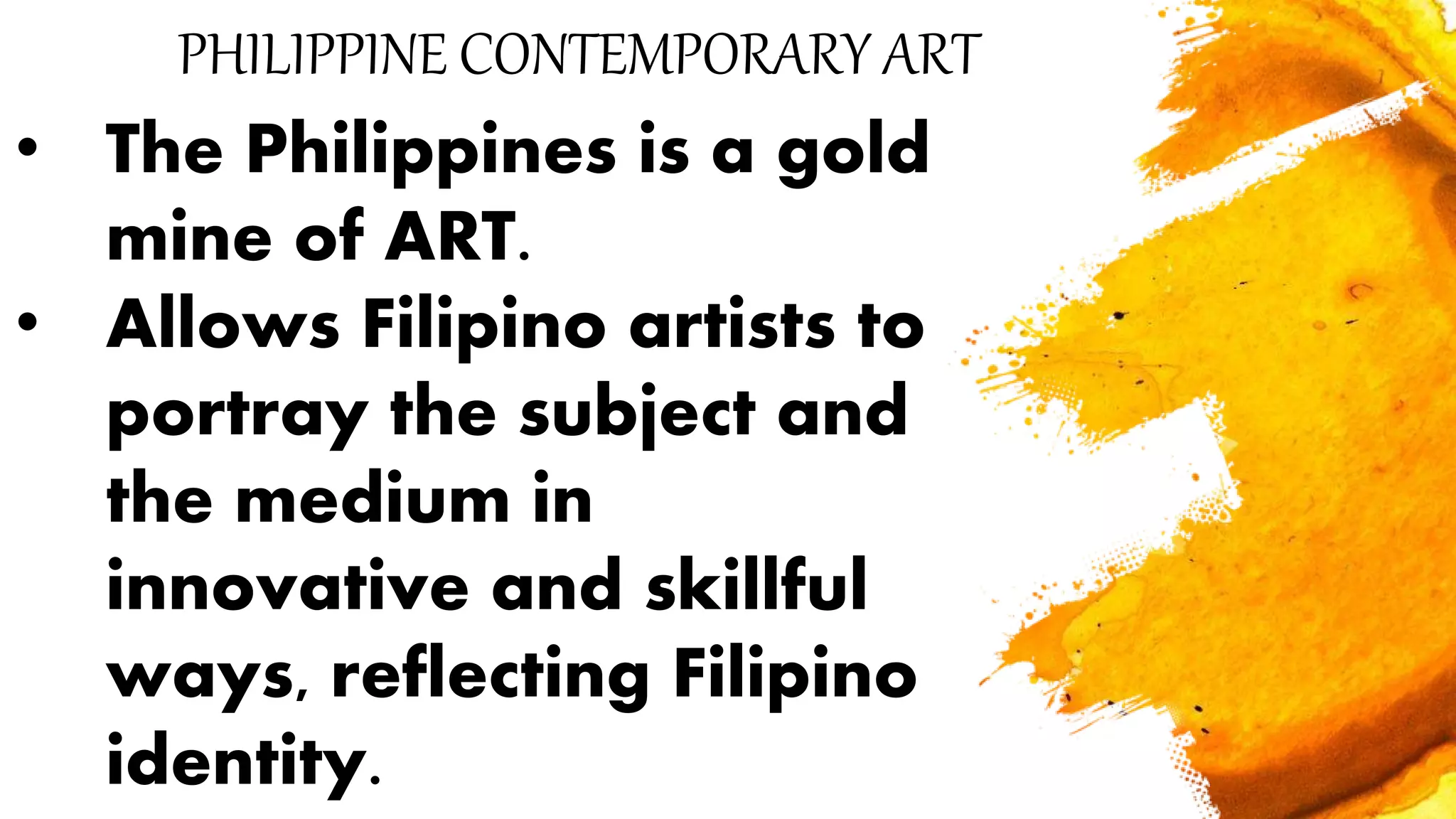 Philippine contemporary art | PPTX