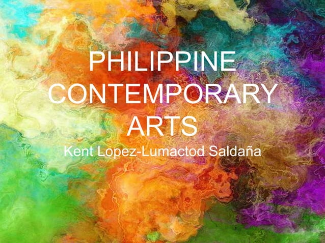 Philippine Contemporary Arts | PPTX