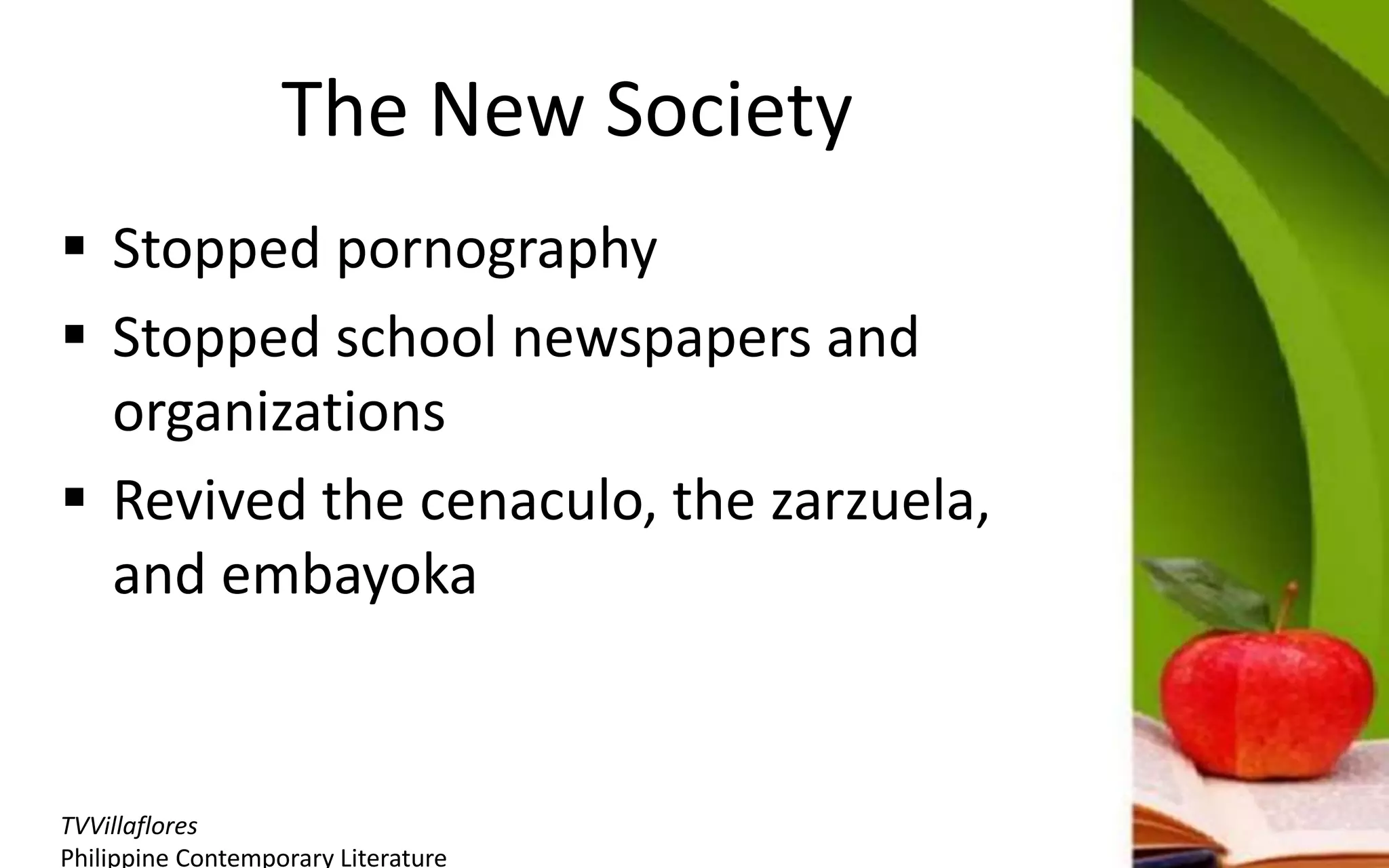 Philippine contemporary literature | PPTX