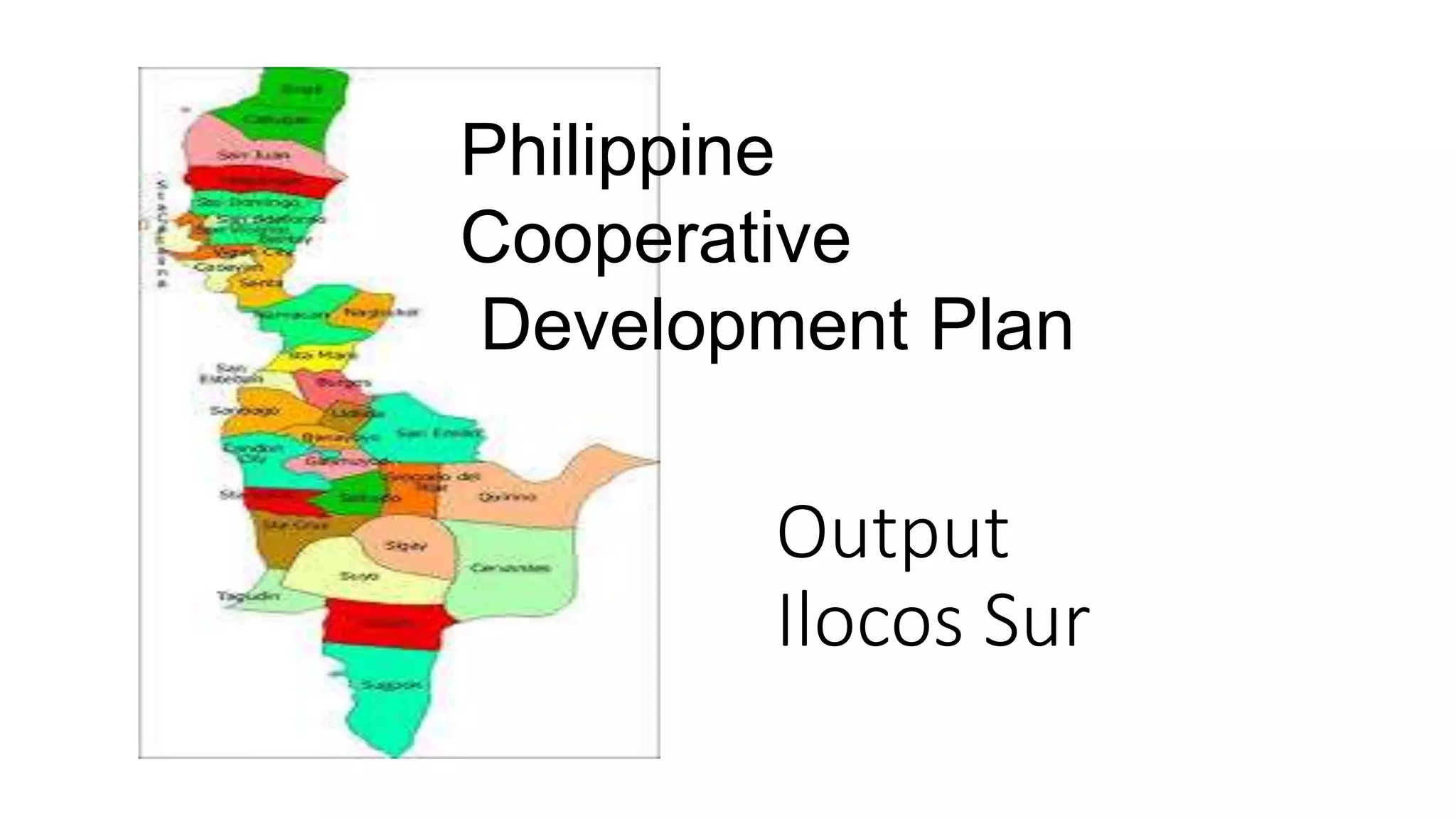 Philippine Cooperative Development Plan Output | PPT