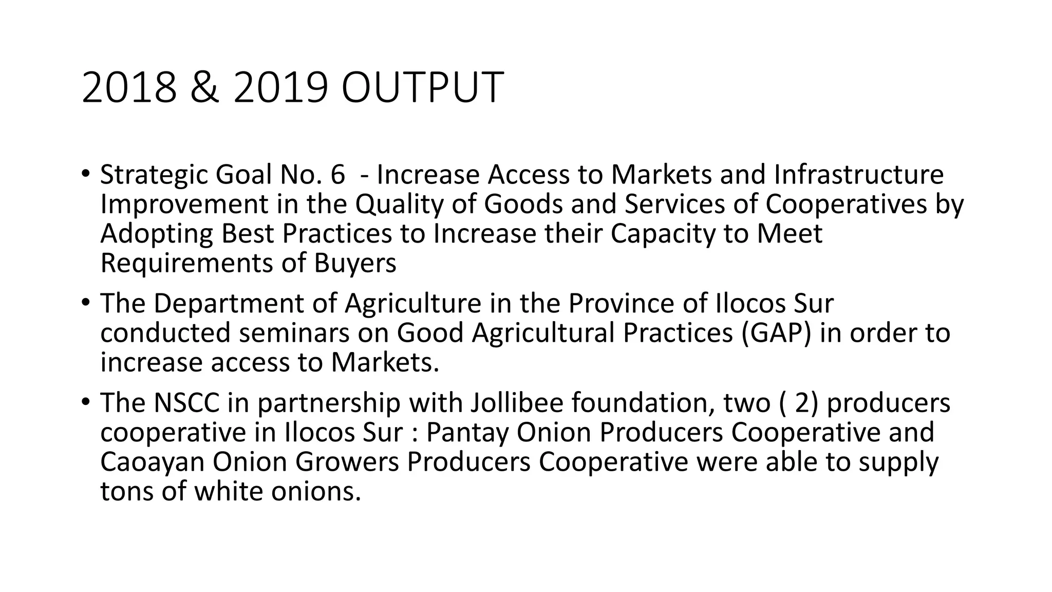 Philippine Cooperative Development Plan Output | PPT