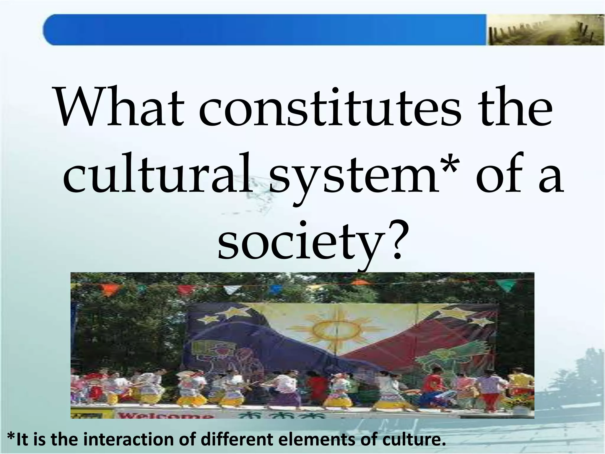 Philippine Cultural System | PPTX