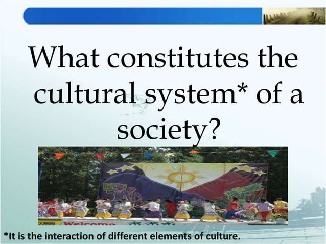 Philippine Cultural System | PPTX