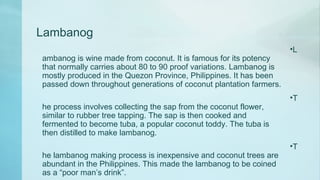 Philippine distilled spirits | PPT