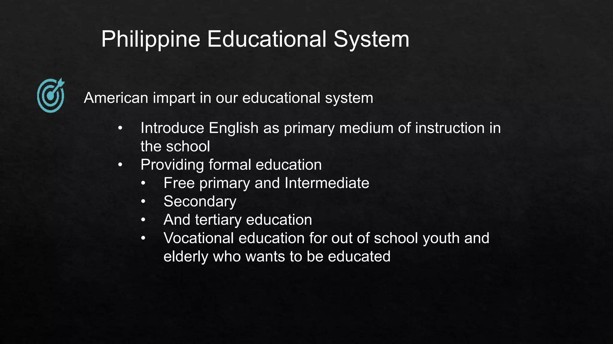 Philippine educational system american regime | PPTX