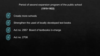 Philippine educational system american regime | PPTX